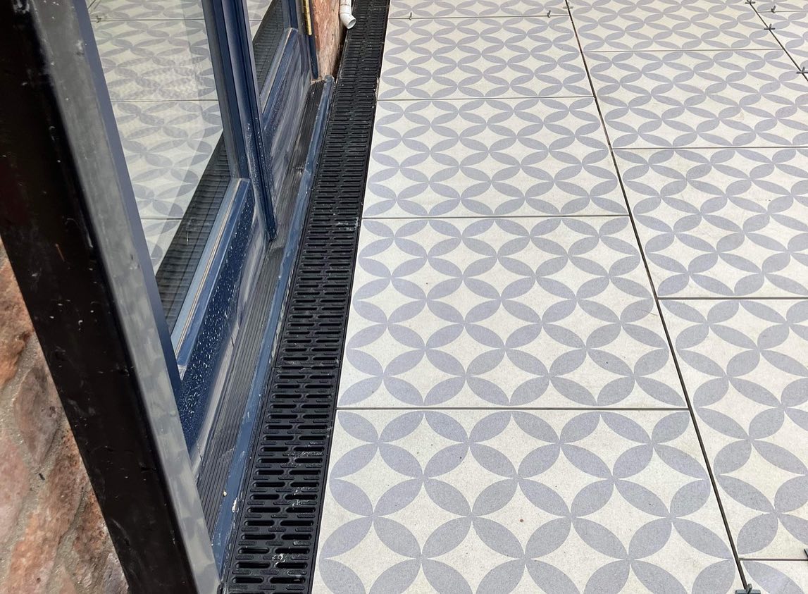 Decorio™ | Alecante Grey Patterned Porcelain Paving Tiles