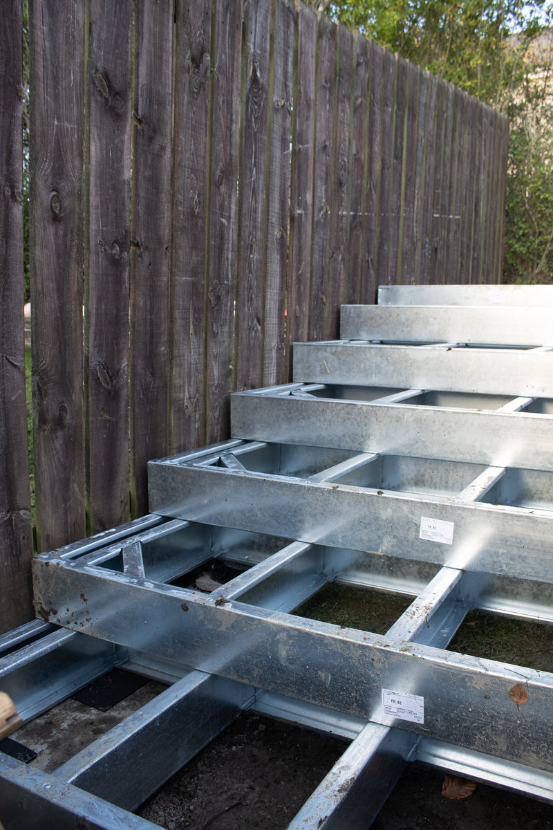 Tectonic® Modular Steel Paving Step Subframe 150mm Deep