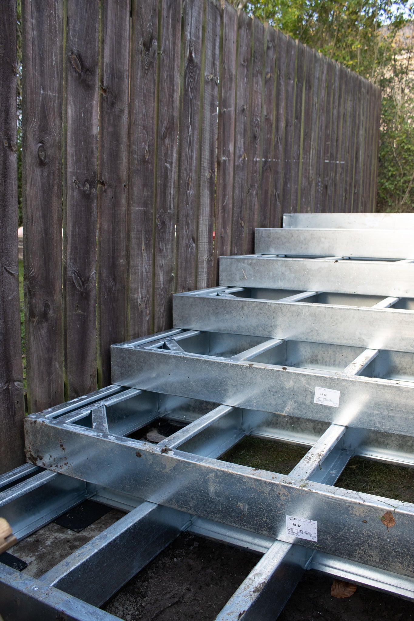 Tectonic® Modular Steel Paving Step Subframe 150mm Deep