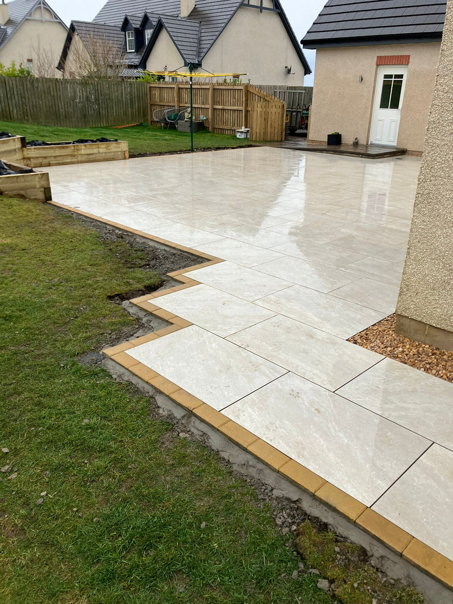 Savannah™ | Beige Stone Effect Porcelain Paving Tiles