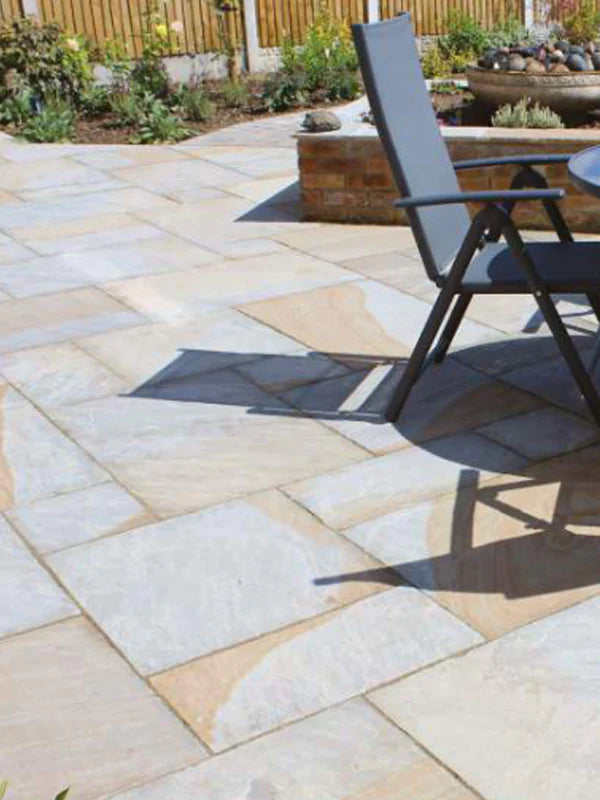York Buff Natural Indian Sandstone Patio Pack | 19.68sqm
