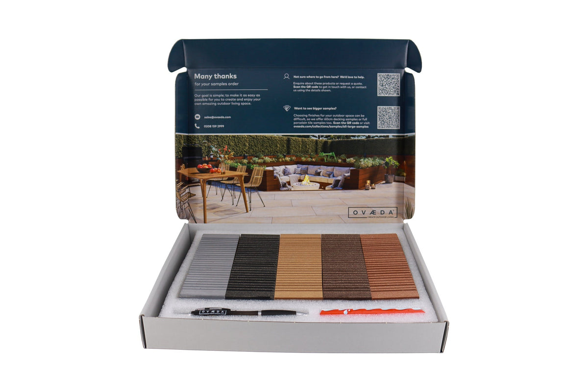 Natura™ | Light Brown Grooved Composite Decking Board