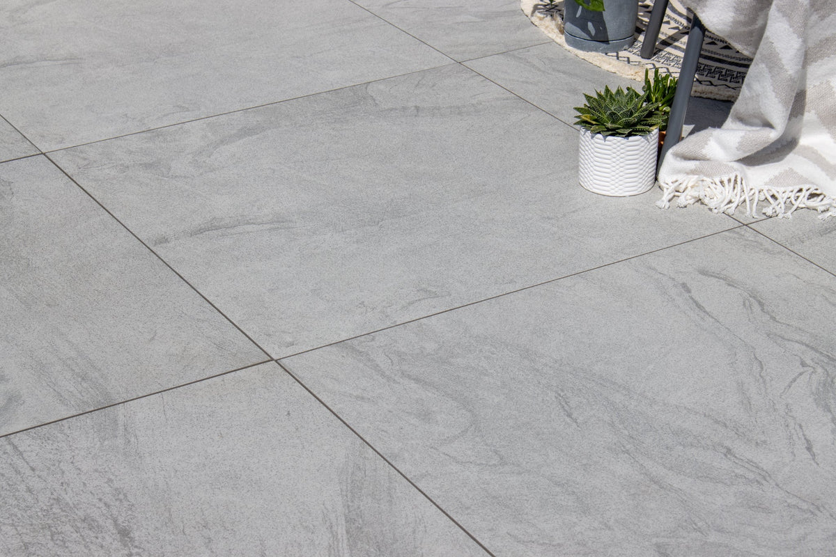 Avon™ | Grey Stone Effect Porcelain Paving Tiles