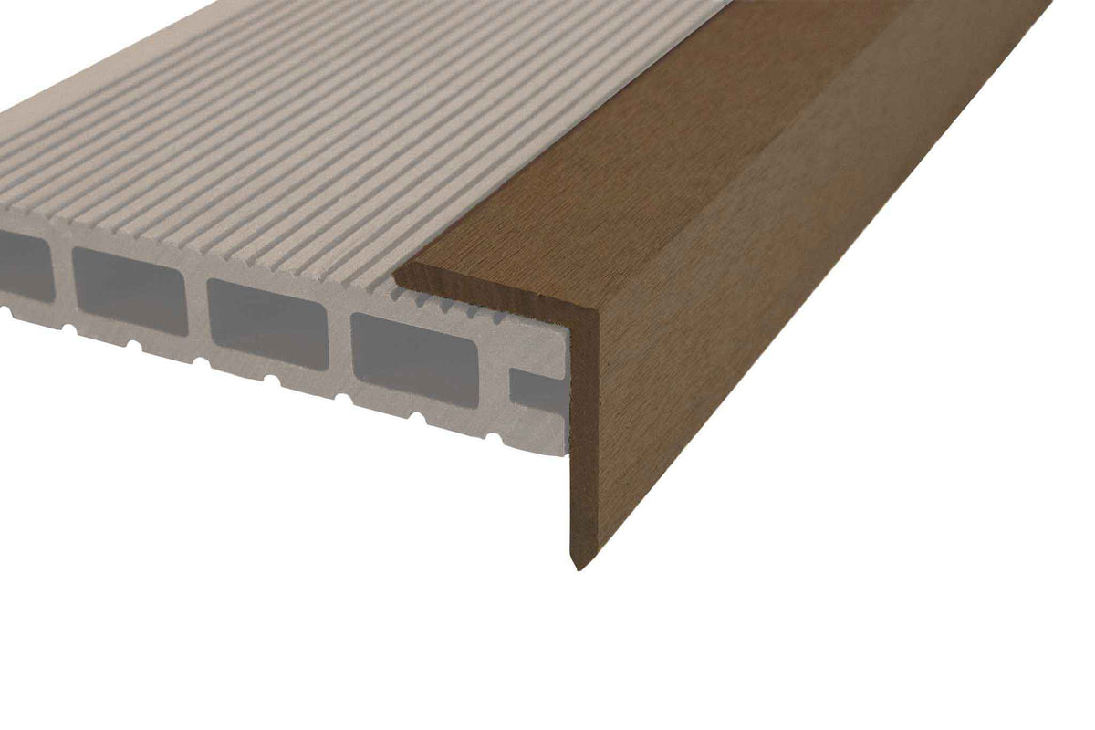 Composite Decking Corner Trims (3m length) | Dark Brown