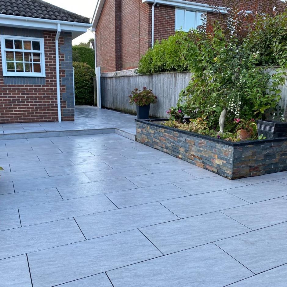 Cyrus™ | Grey Stone Effect Porcelain Paving Tiles