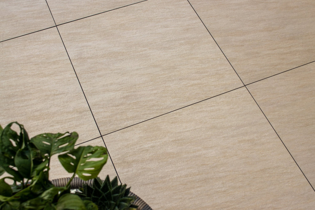 Fearnmore™ | Beige Stone Effect Porcelain Paving Tiles