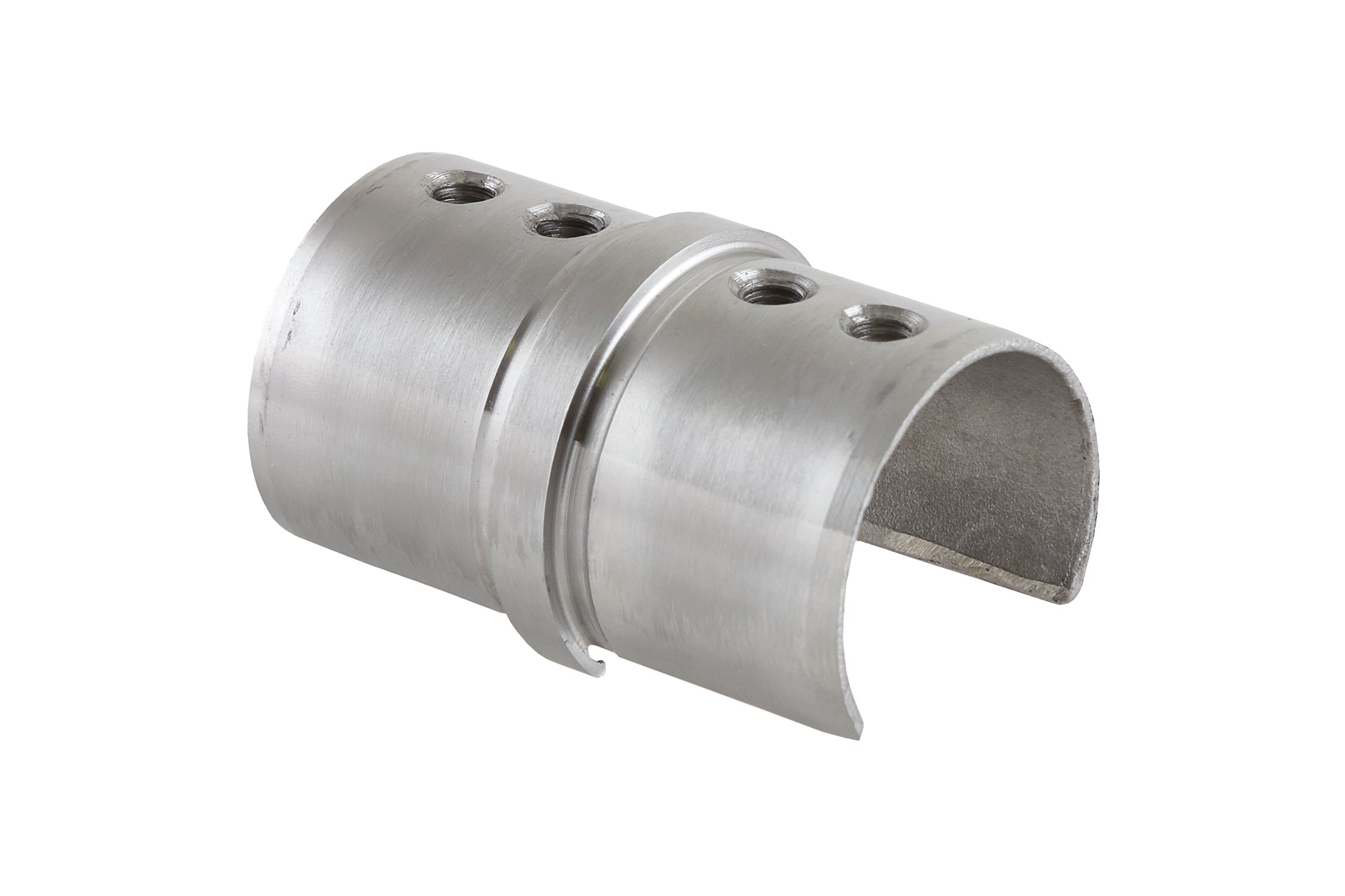 Frameless Glass Balustrade 42.4mm In Line Connector For Split Tube