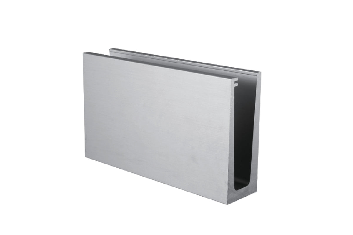 Frameless Glass Balustrade Aluminium Channel 5m Base Fix