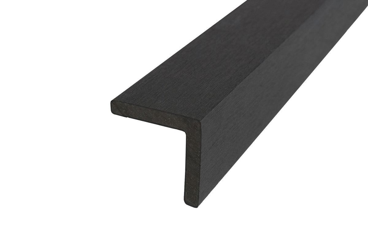 Luxxe™ | Black Woodgrain Composite Decking Corner Trim