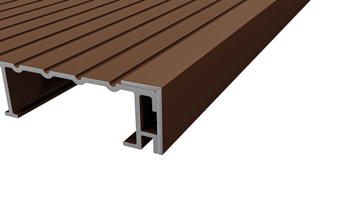 Non-combustible L-profile finishing trim (3m) | RAL 8014 Sepia Brown