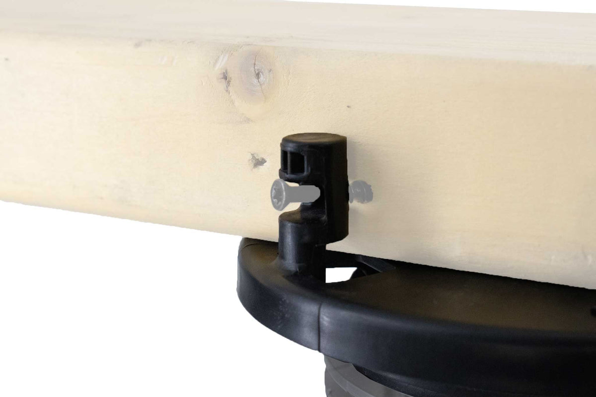 Self-Levelling Decking Head for Timber Joist