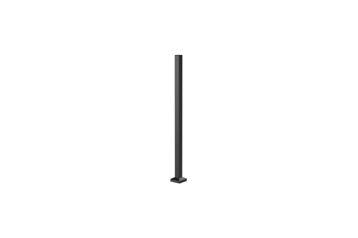 Traditional Balustrade 50mm Bolt-Down Mid Post with Base Cover Plate