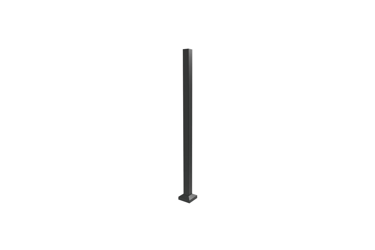 Traditional Balustrade 50mm Bolt-Down Post with Base Cover Plate