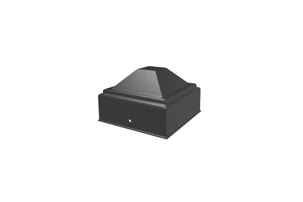 Traditional Balustrade 75mm Post Pressed Cap | Black